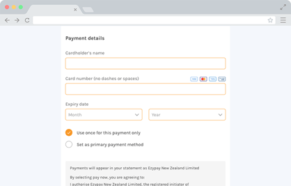 Failed Payment Handling | Features | Ezypay
